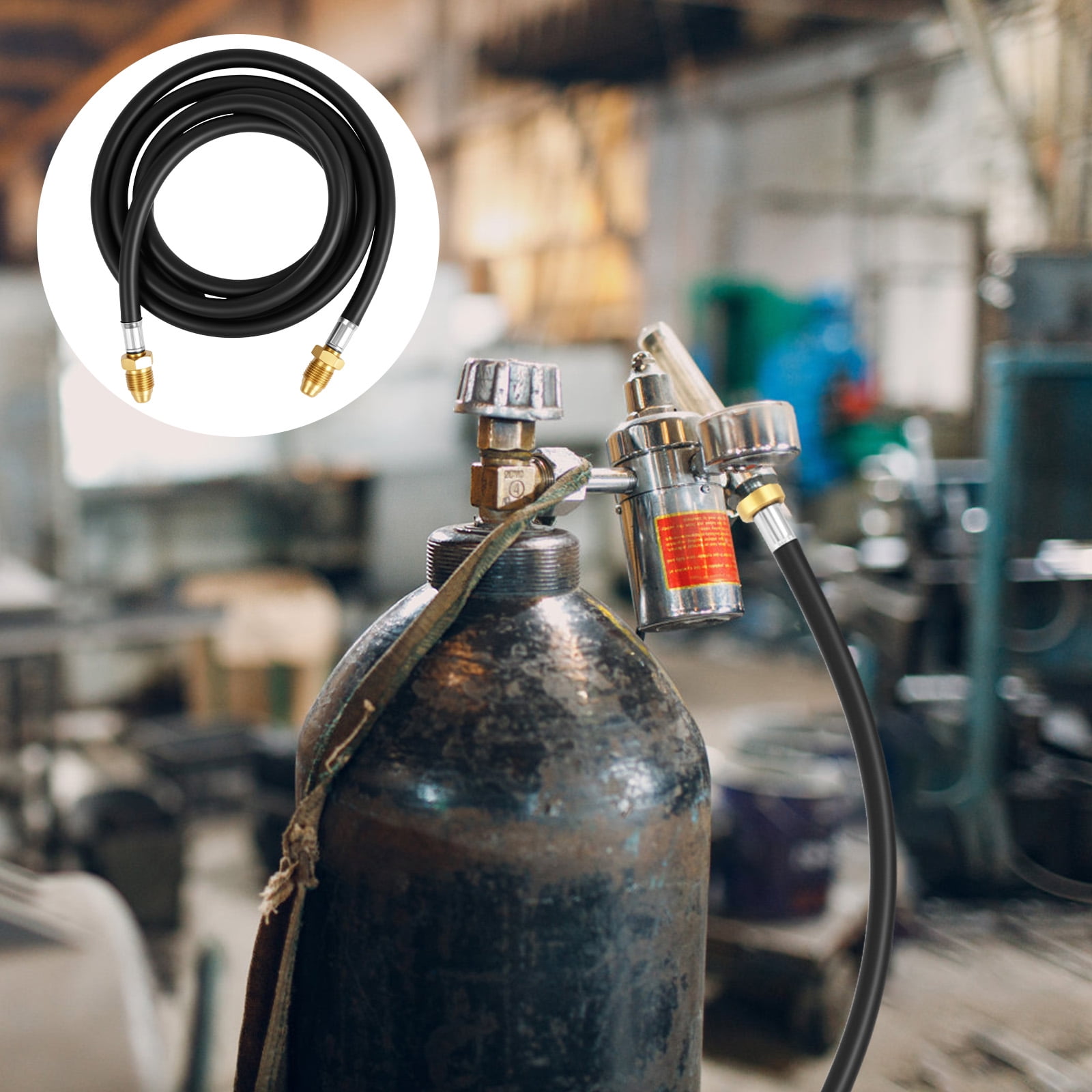 Sutowe Rubber Inert Gas Welding Hose 5/8" UNF 18RH Gas Fitting Argon ...