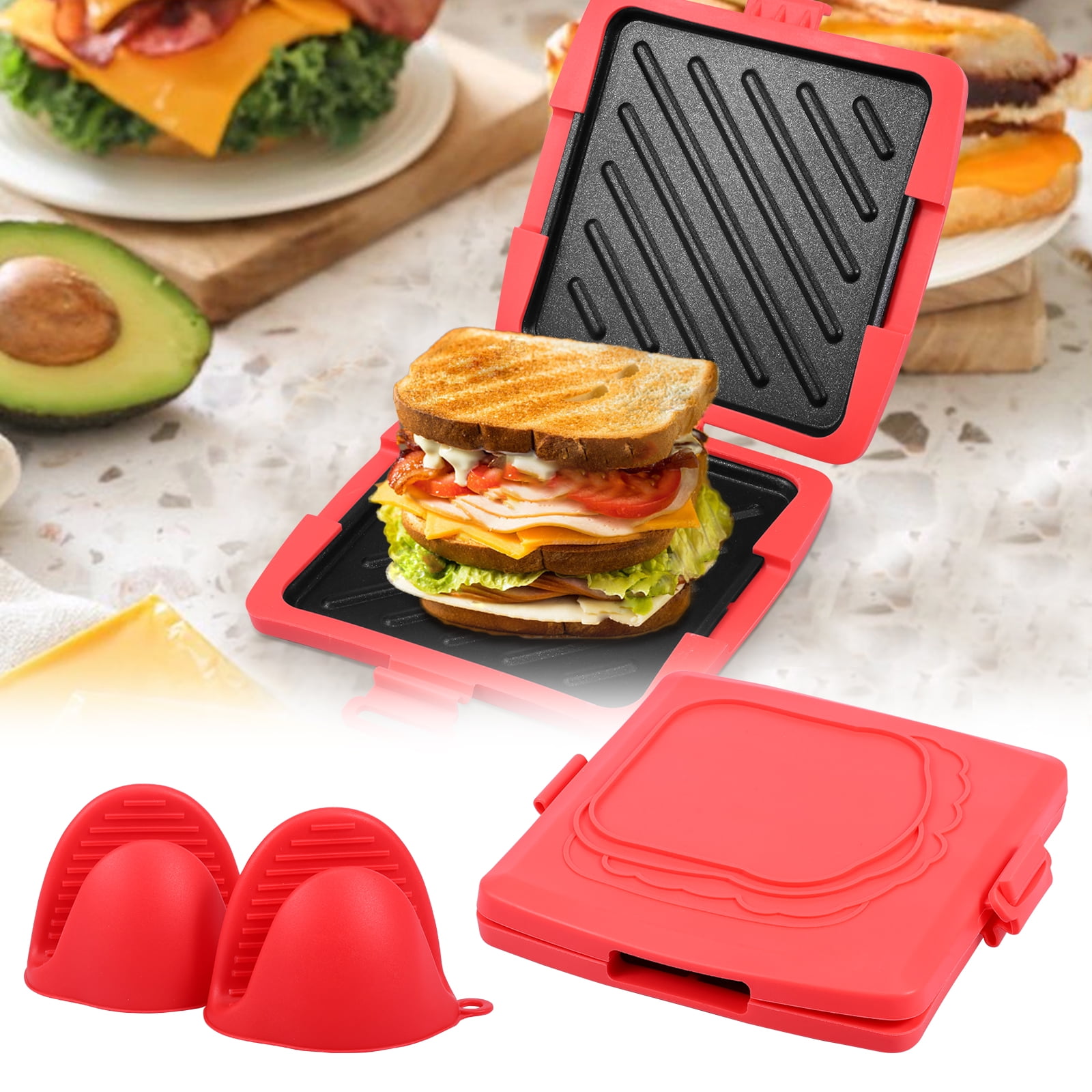 Sutowe Silicone Microwave Sandwich Maker Uniform Heating Microwave ...