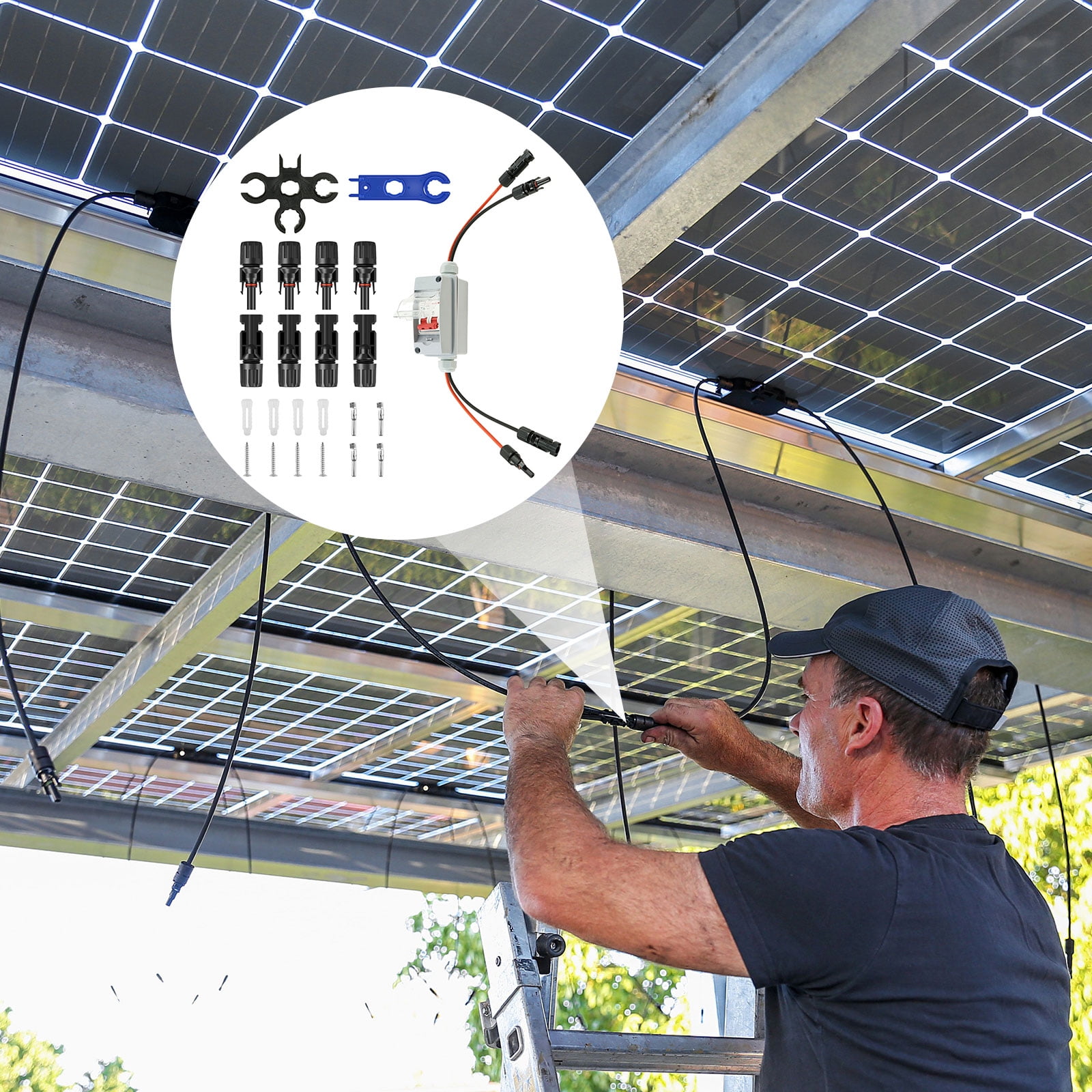 Sutowe Solar Panel Disconnect Switch Waterproof Solar Circuit Breaker ...