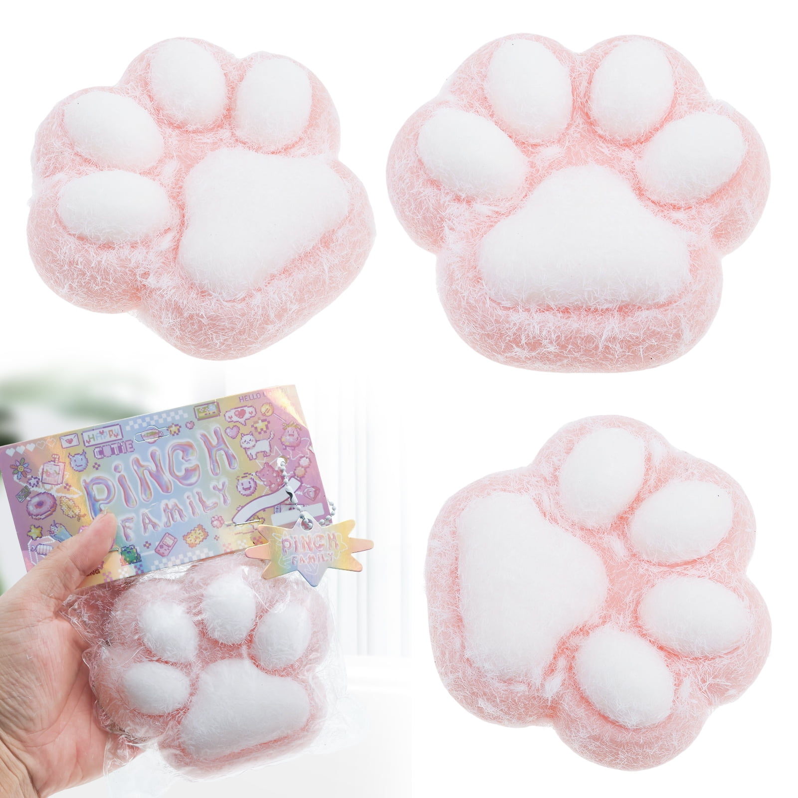 Sutowe Squishy Cats Paw Toys Kit Cute Squeezing Cats Paws Practical ...
