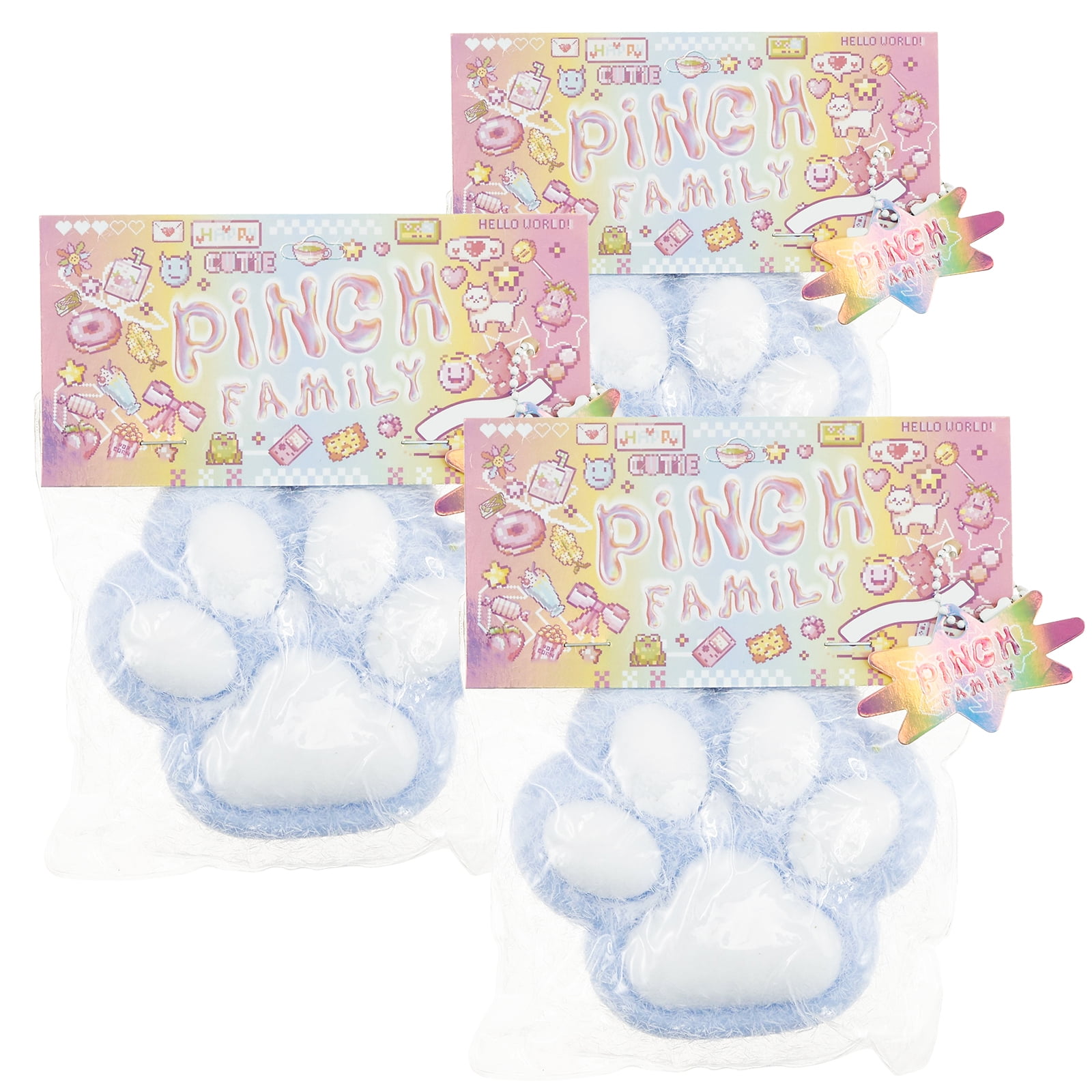 Sutowe Squishy Cats Paw Toys Kit Cute Squeezing Cats Paws Practical ...