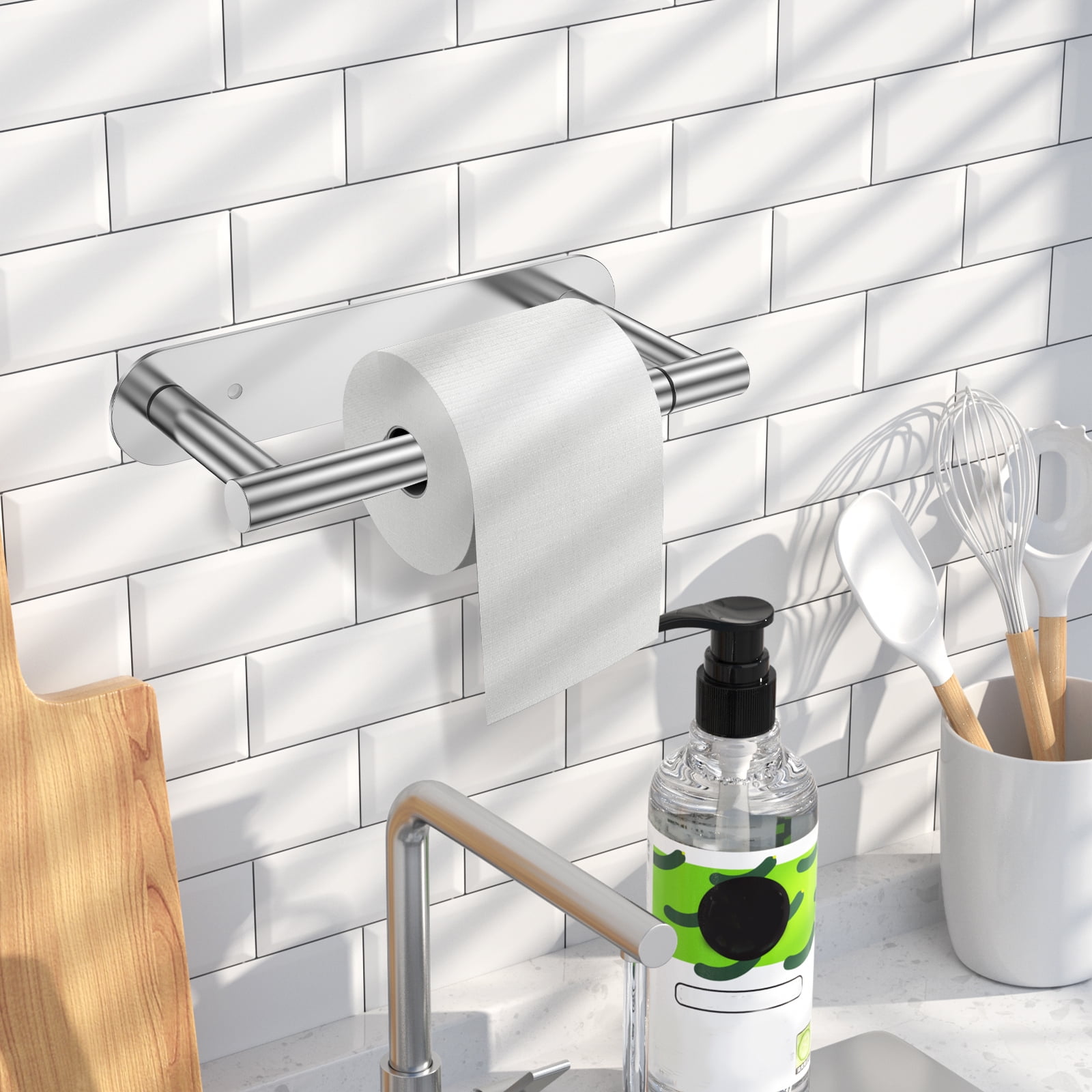 Tcwhniev Toilet Paper Holder Stainless Steel Tissue Roll Holder ...