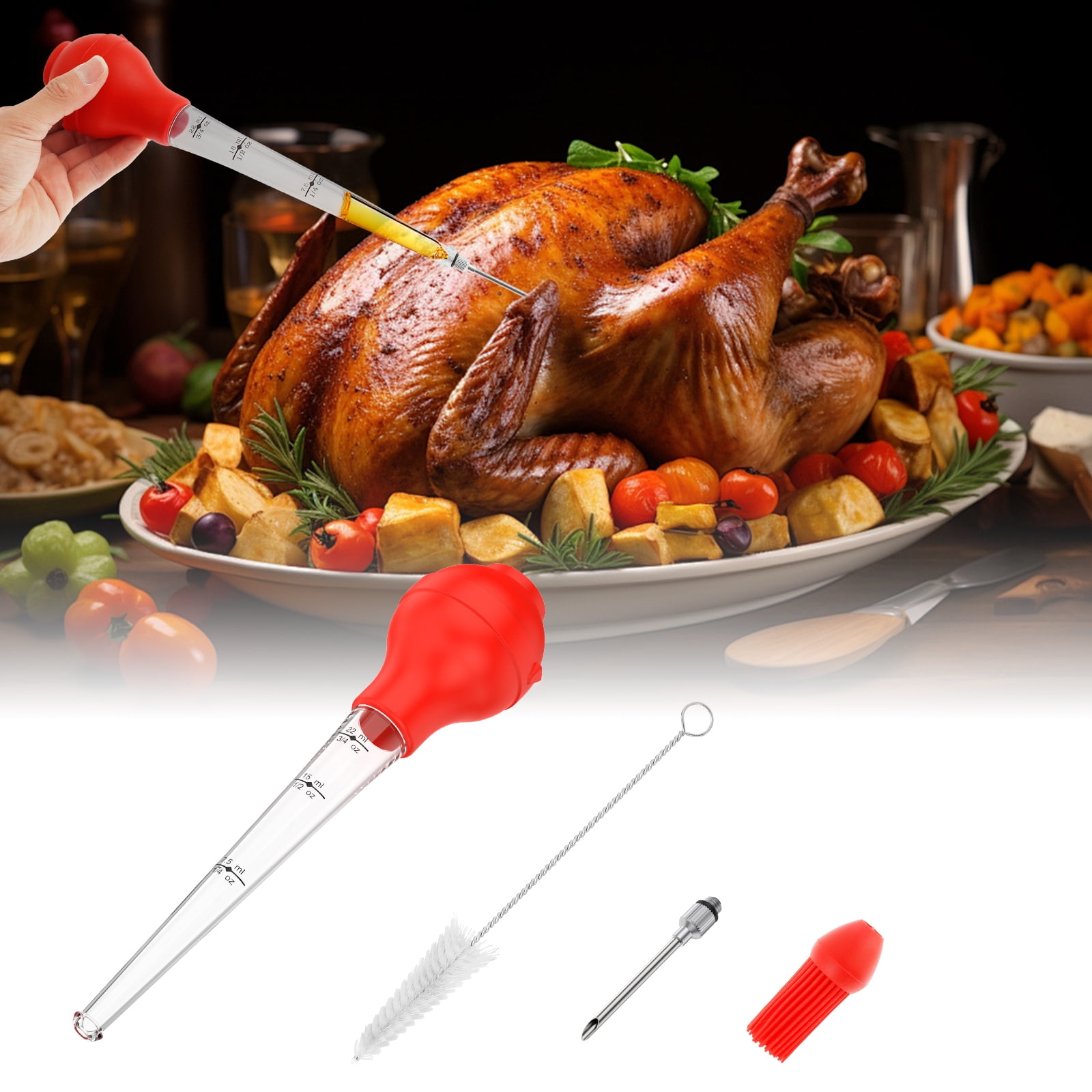 Sutowe Turkey Baster for Cooking Efficient Turkey Baster Syringe with ...