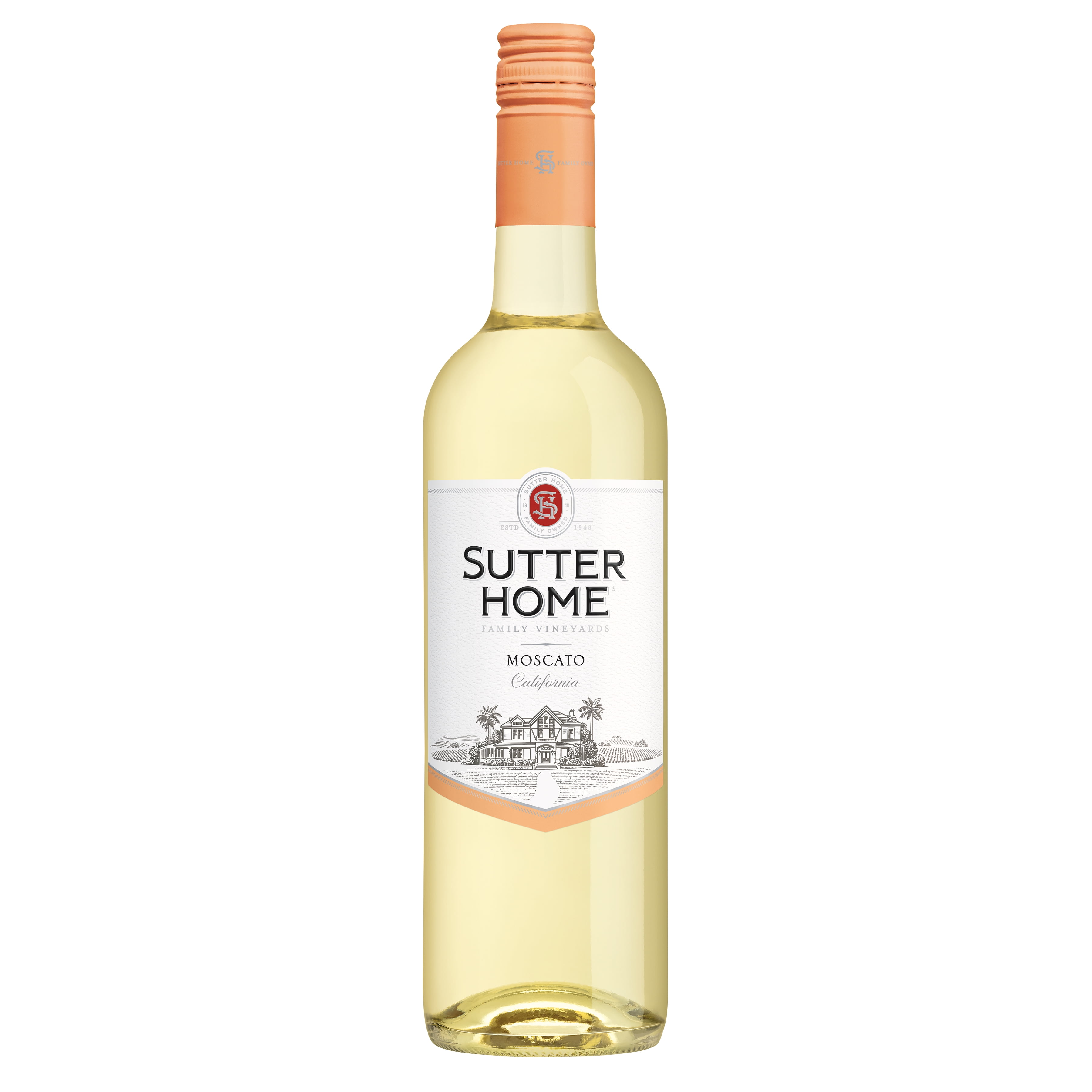 Sutter Home Moscato California White Wine, 750 ml Glass Bottle, 10% ABV ...