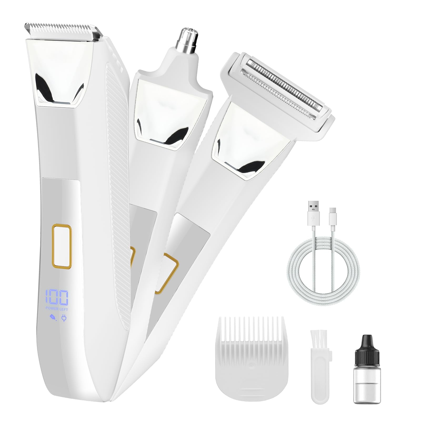 Suttik Bikini Trimmer for Women, 3 in 1 Electric Shaver for Women ...