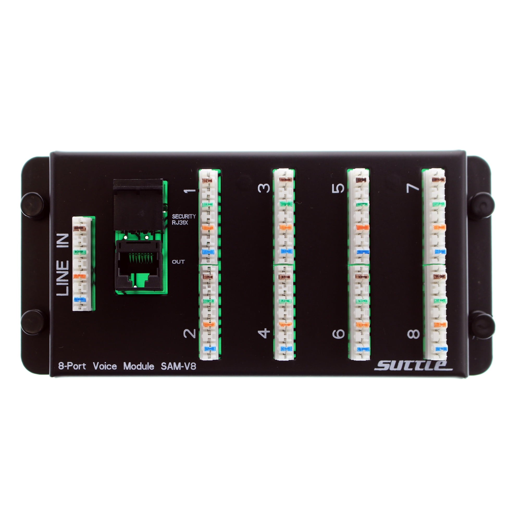 Suttle SAM-V8 Structured Media Panel Phone/Voice/Alarm Wiring Module ...