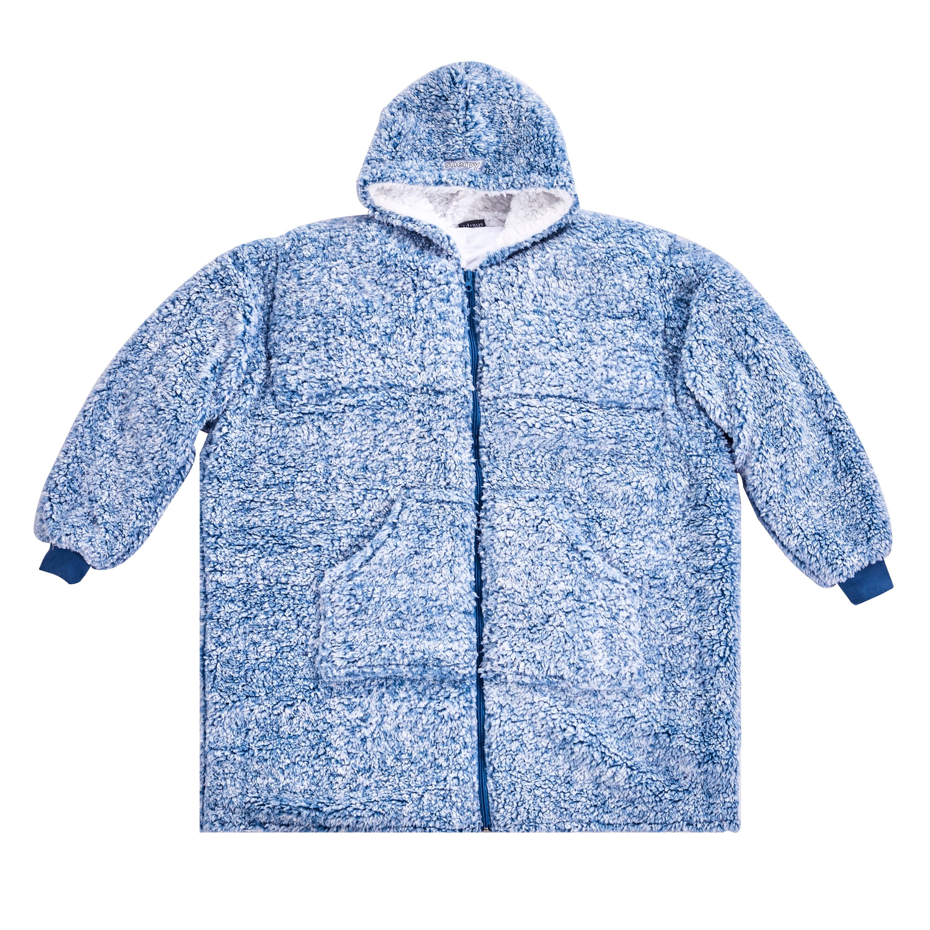 Sutton Home Fashions Machine Washable Weighted Adult Sherpy Hoodie 32 ...