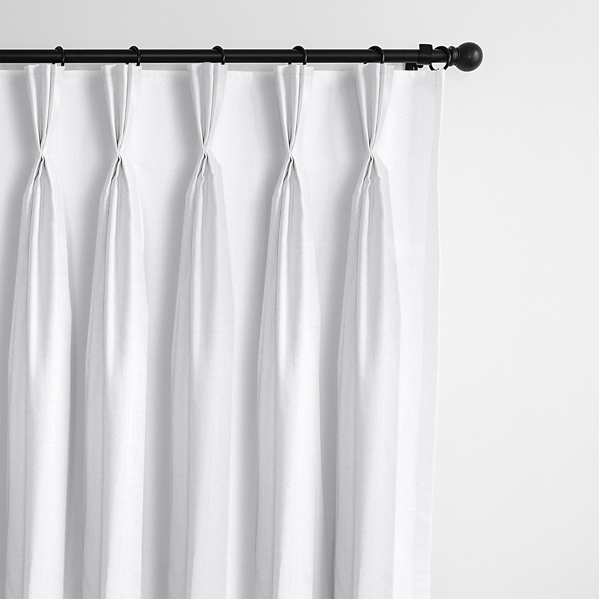 Sutton White Pinch Pleat Drapery Panel - Pair 40"x96" - Walmart.com