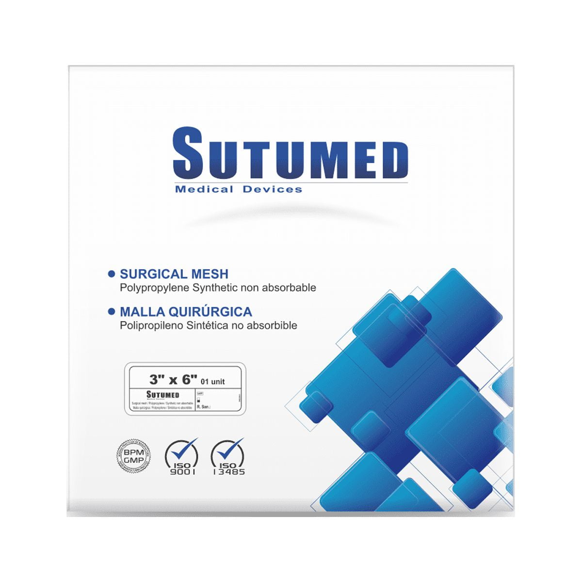 Sutumed Polypropylene Mesh 6"x6" for Hernia Repair and Abdominal Wall ...