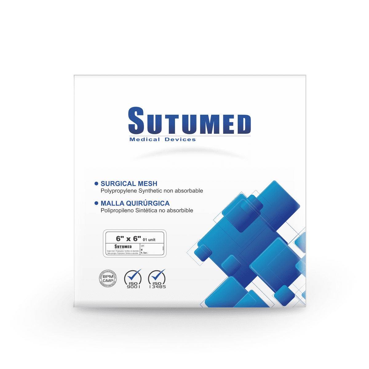 Sutumed Polypropylene Mesh 6"x6" for Hernia Repair and Abdominal Wall ...