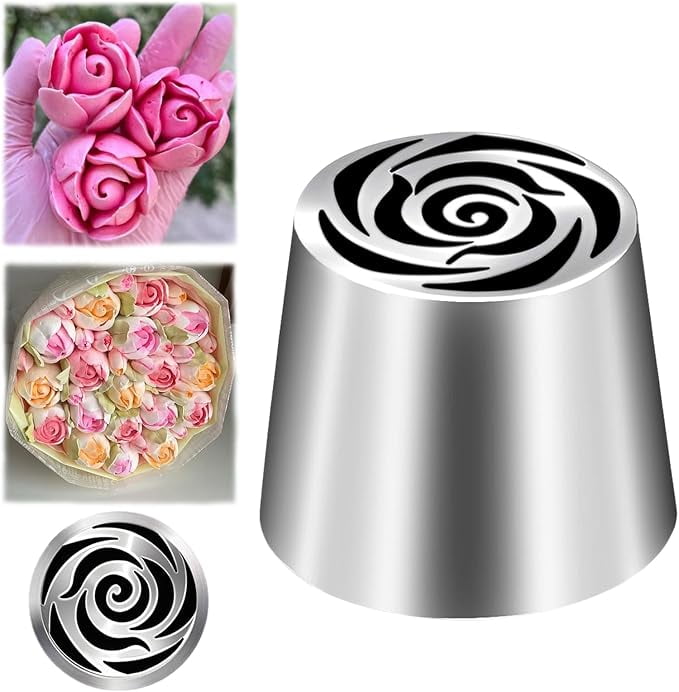 Suuker Extra Large Russian Piping Tip, Stainless Steel Flower Piping ...