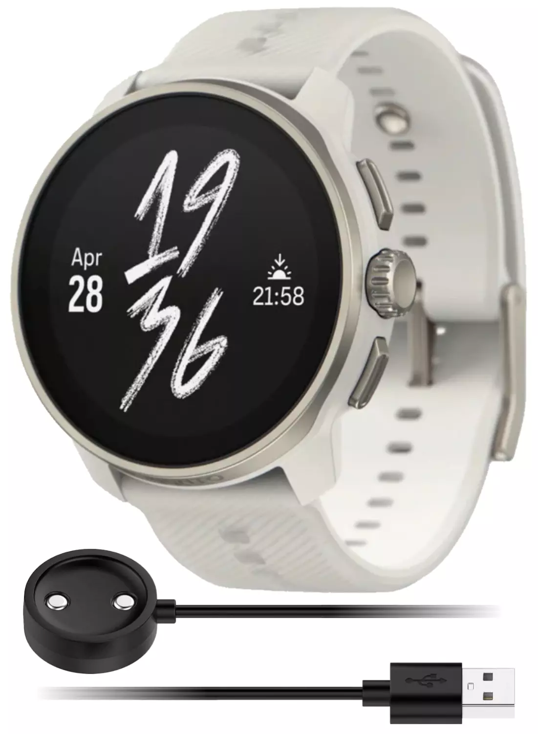 Suunto Race S AMOLED Touchscreen GPS Sports Powder Gray Smartwatch ...