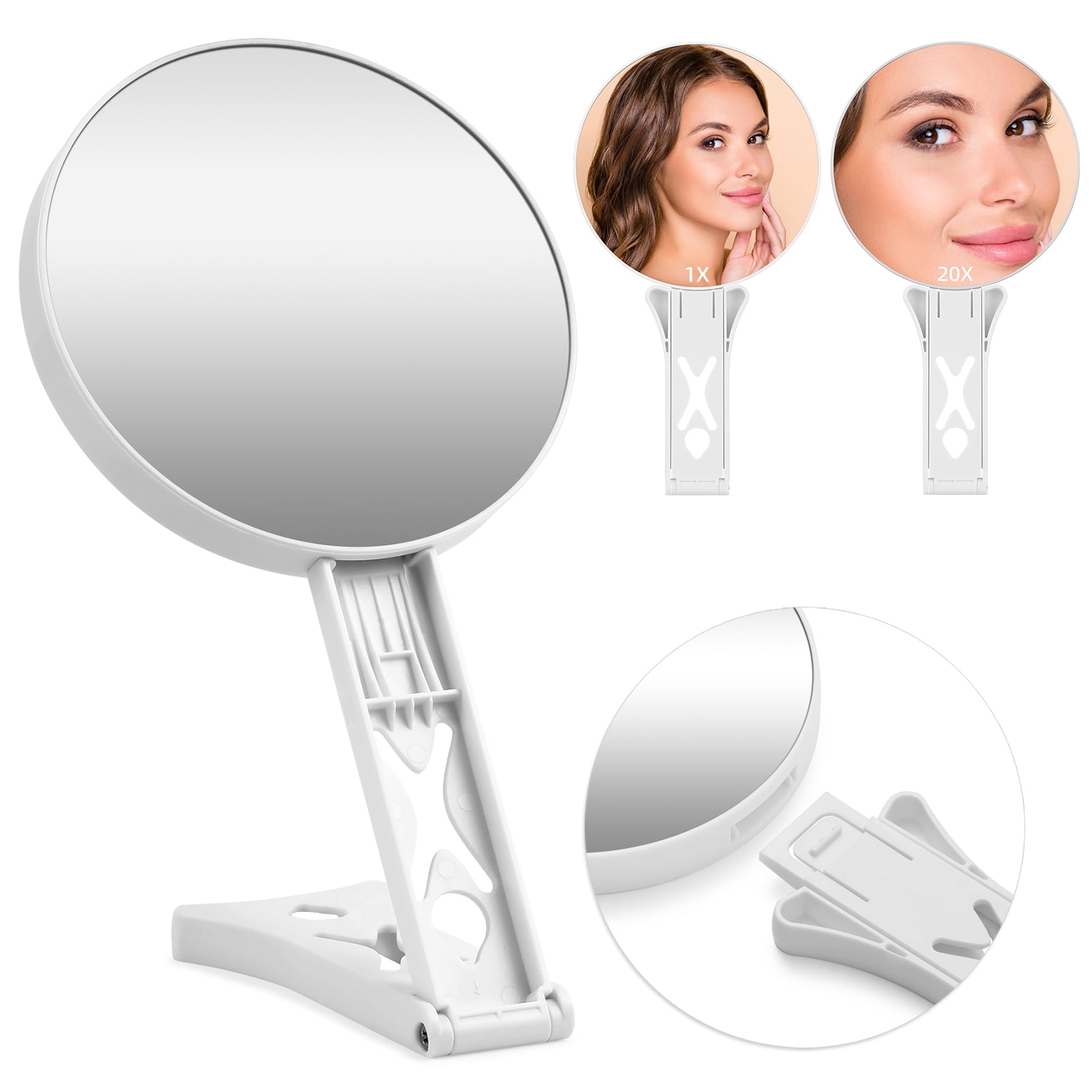 Suupvaor 1X 20X Magnifying Mirror, 4.5-Inch Double-Sided Handheld ...