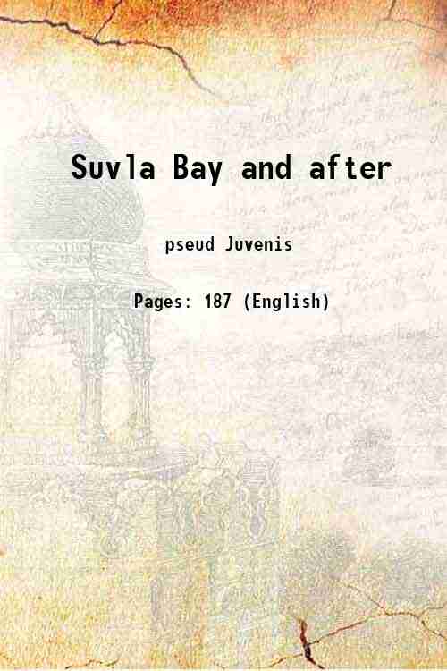 Suvla Bay and after 1916 - Walmart.com