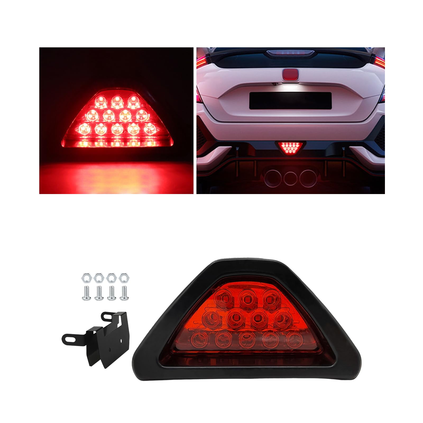 Suvnie Car F1 Style Brake Light, DRL Fog Rear Tail Third Brake Light ...
