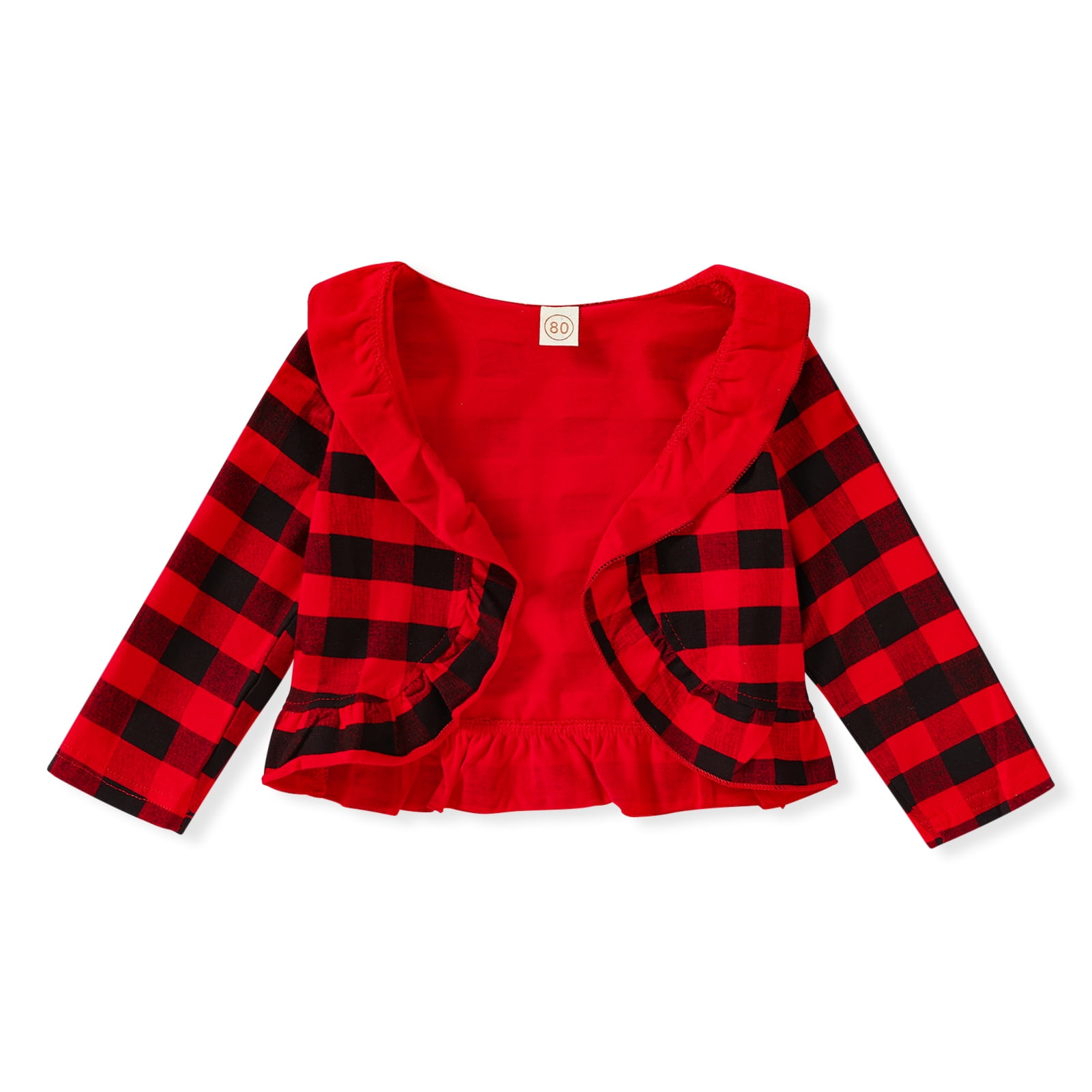 Suweor Upo Toddler Infant Baby Boy Girl Long Sleeve Plaid Shirts Jacket ...