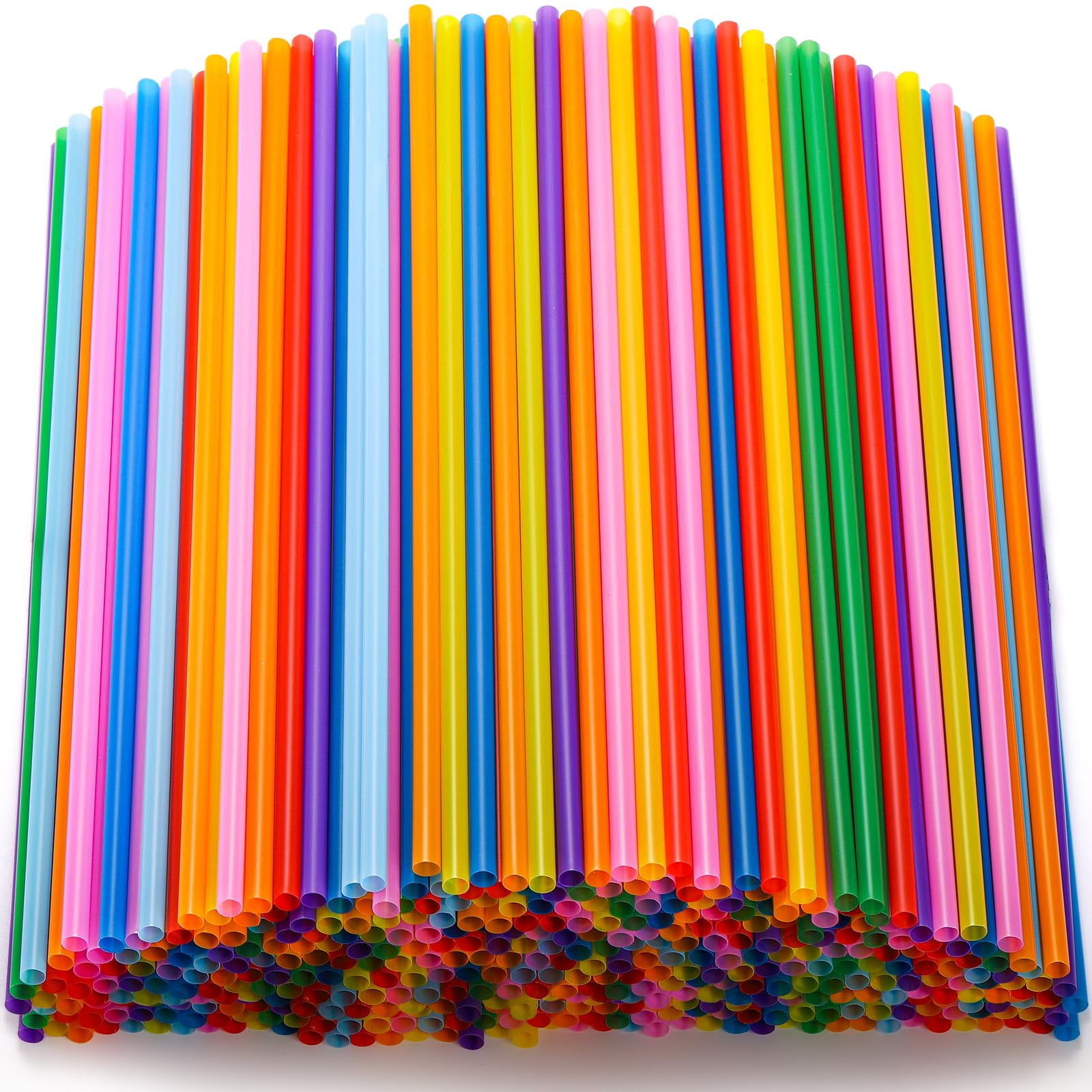 Suwimut 1000 Pack Plastic Drinking Straws, 10.2 Inch Extra Long ...