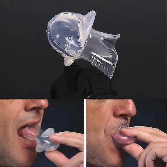 Suxm Silicone Anti Snore Tongue Retaining Device With Case Stop Snoring ...