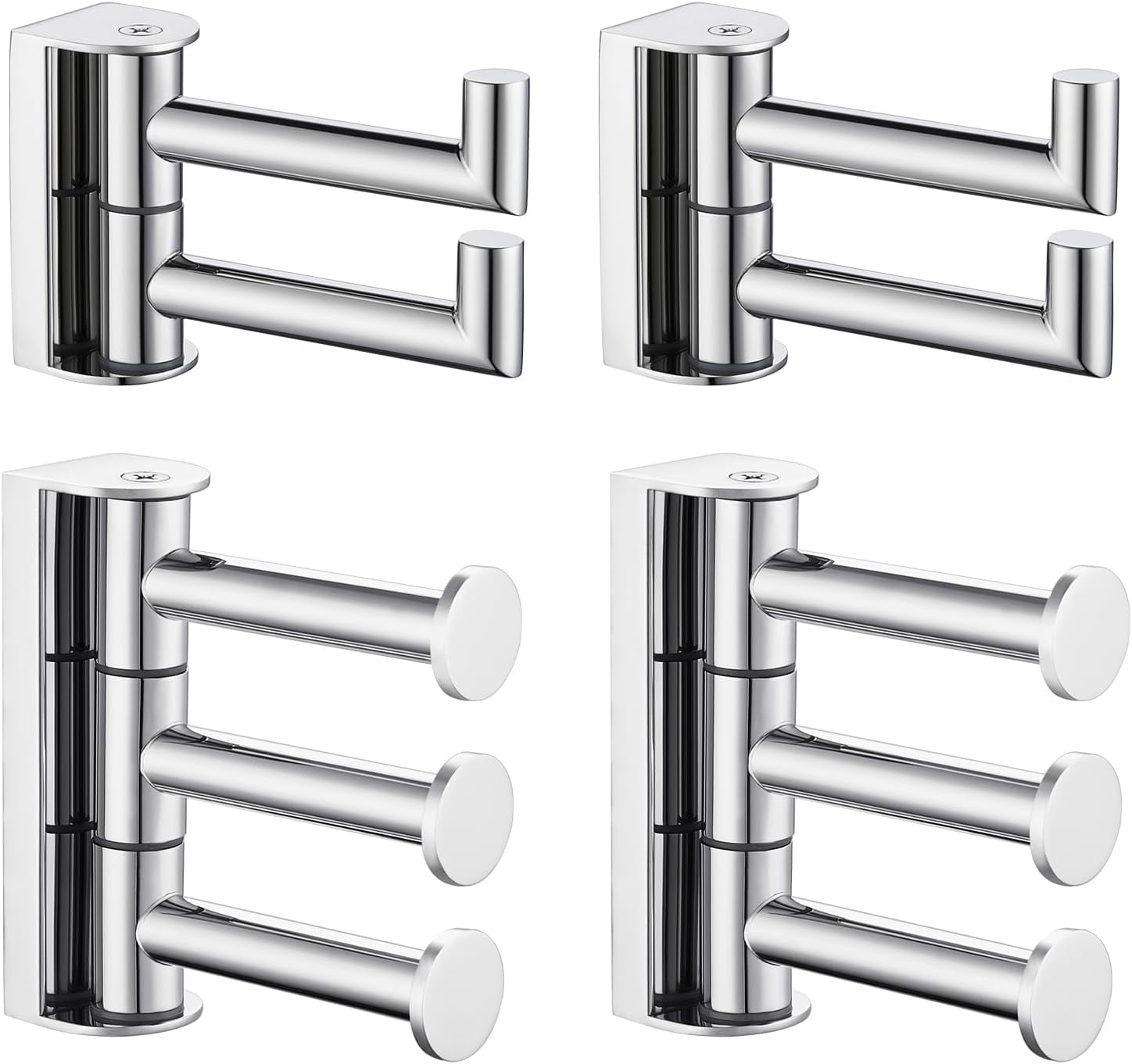Suyar Swivel Towel Hook 4 Pack - Walmart.com