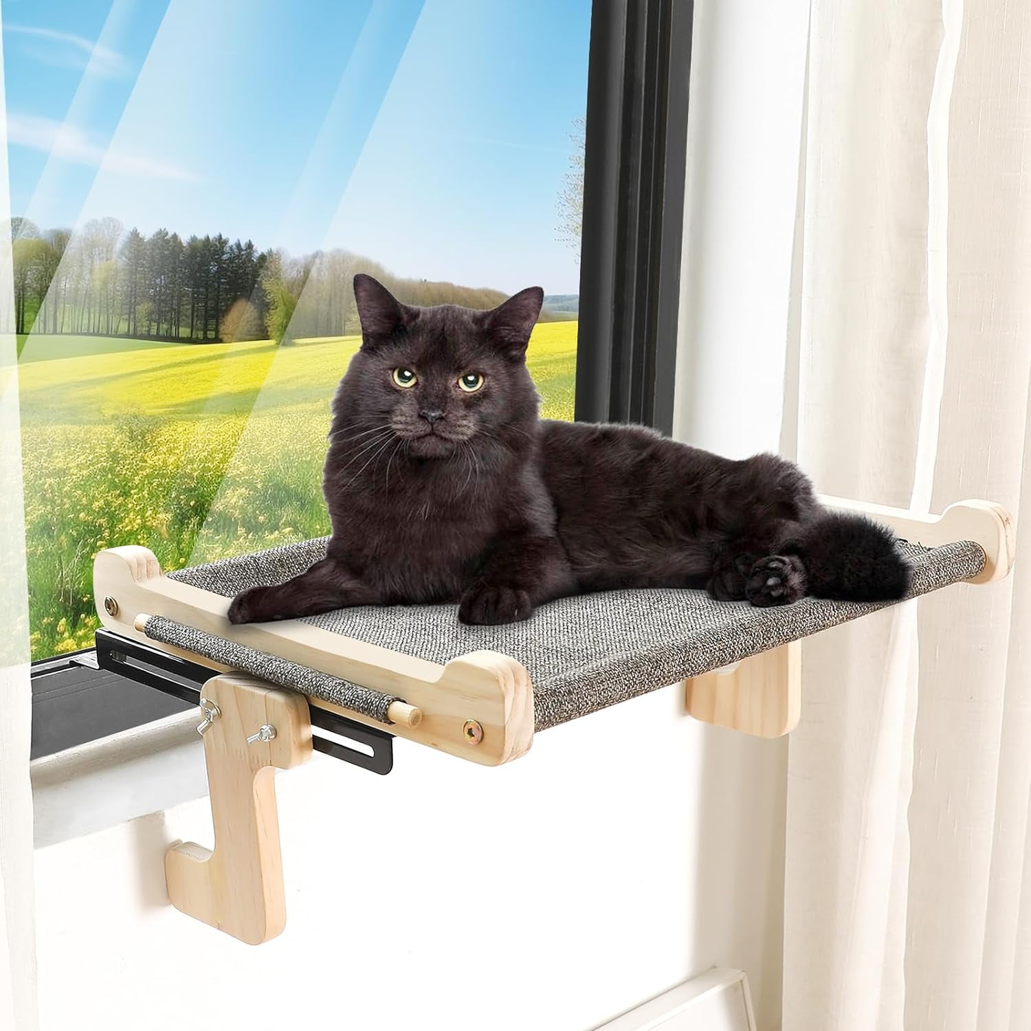 Suyfhdc Cat Window Perch,Sturdy Cat Hammock Window,Cat Bed for Window ...