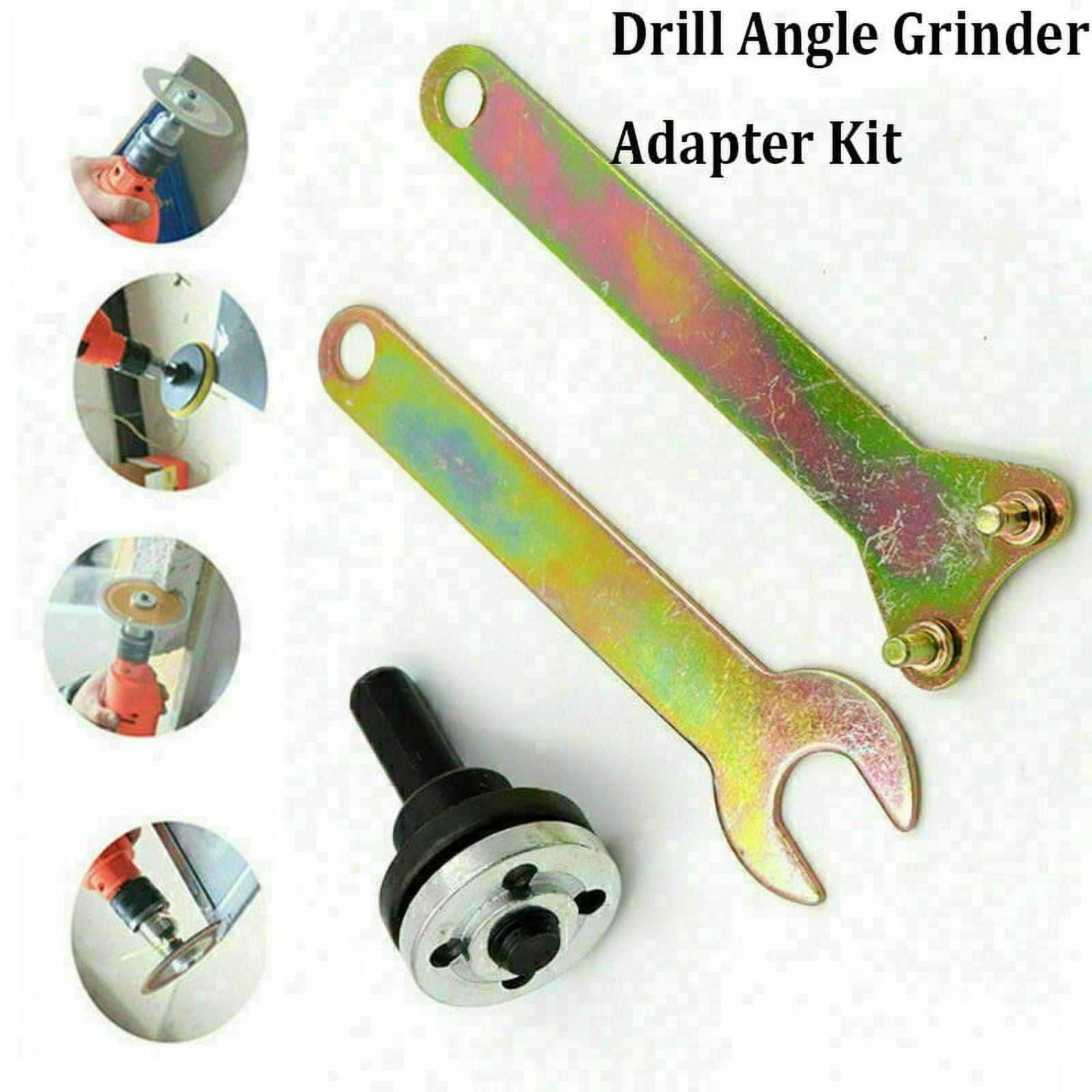 Suyin Drill Angle Grinder Mandrel Adapter Disc Holder Kit Spanner Set ...
