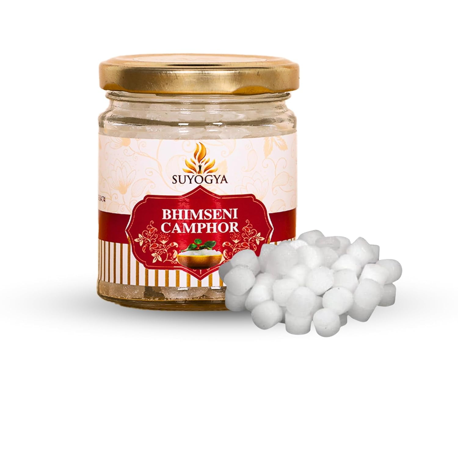 Suyogya Pure Organic Bhimseni Camphor Kapoor Container 100g Natural ...