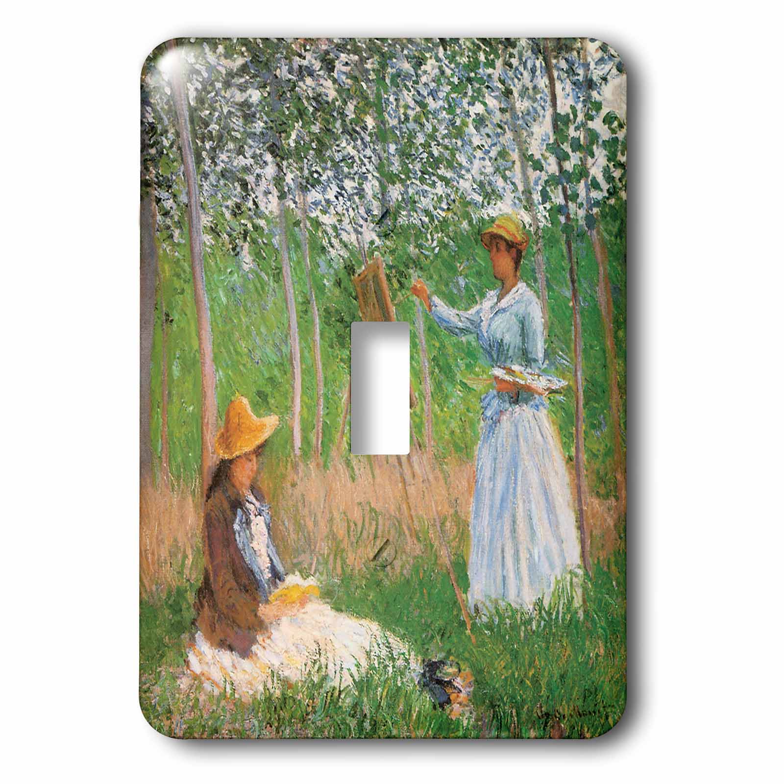 Suzanne Reading and blanche Painting Giverny by Claude Monet 1887 ...