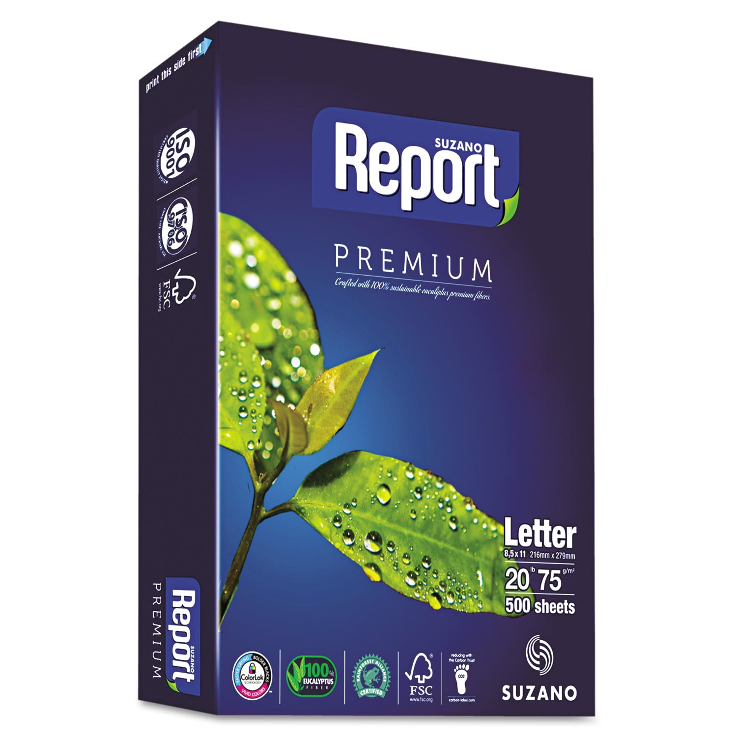 Suzano Report Multipurpose Copy Paper, 8-1/2" x 14", White, 5000/Carton ...