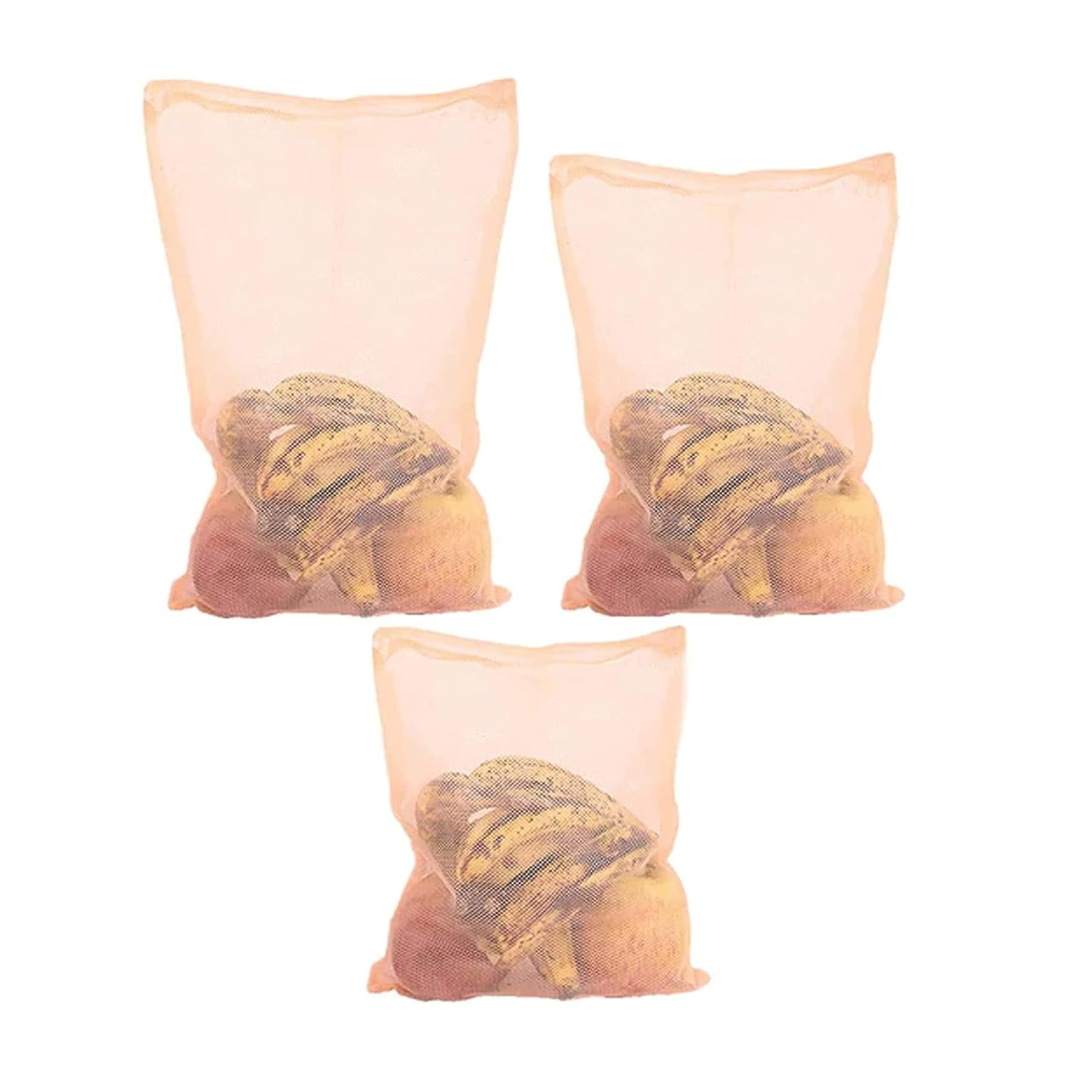 Suzec Plain Design 6 Piece Microfiber Reusable Mesh Fridge Bag ...