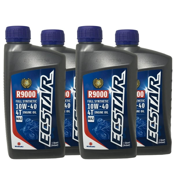 Suzuki Ecstar 10W40 R9000 Full Synthetic Engine Oil for Motorcycle ...