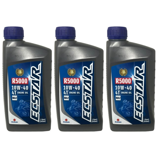 Suzuki Ecstar R5000 10W-40 Motorcycle Engine Oil 3 QUARTS 990a0-01e10-0 ...