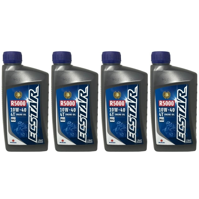 Suzuki Ecstar R5000 10W-40 Motorcycle Engine Oil 4 QUARTS 990a0-01e10-0 ...