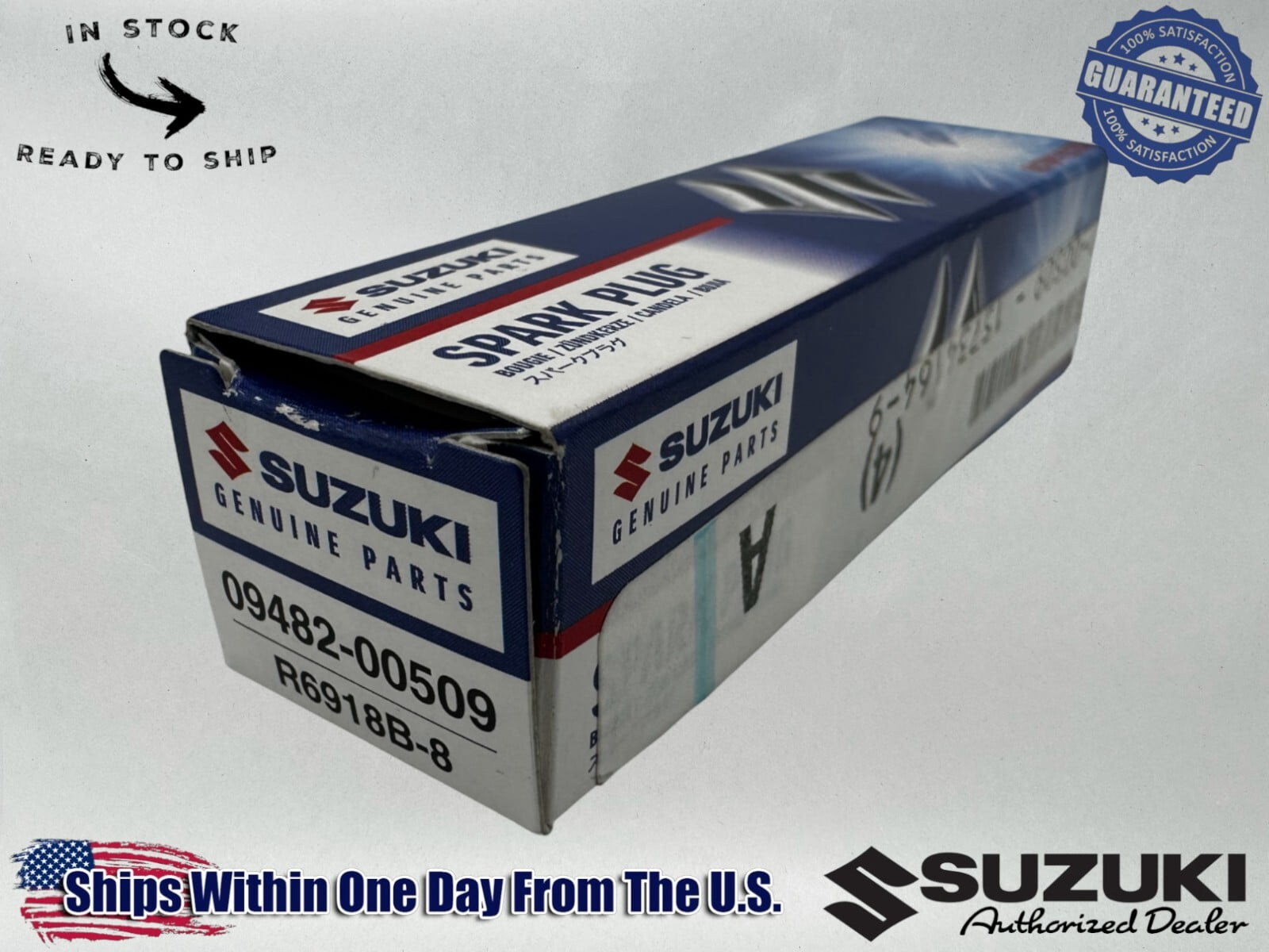 Suzuki Genuine OEM Authentic NGK Spark Plug 09482-00509 R918B-8 ...