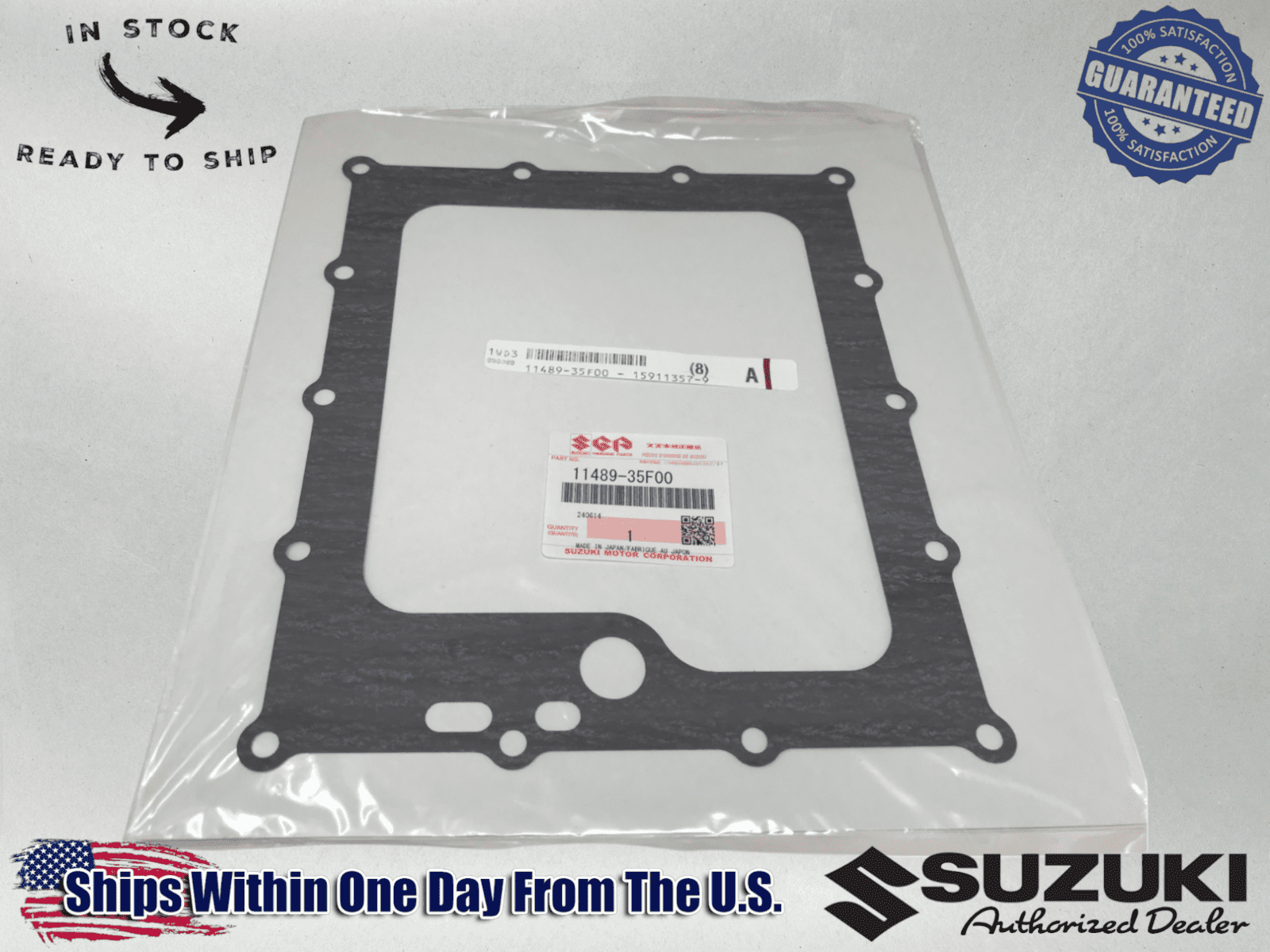 Suzuki Genuine OEM Authentic OIL PAN GASKET GSXR 600 750 1000 11489 ...