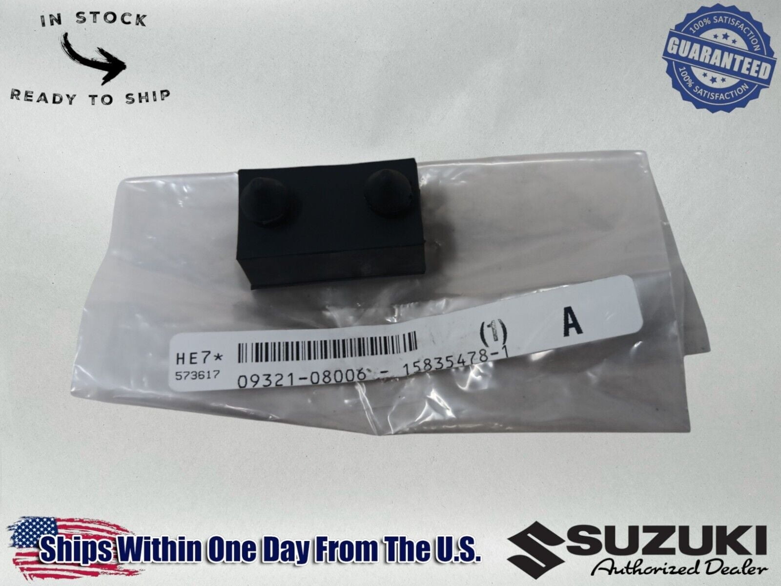 Suzuki Genuine OEM Authentic Seat Cushion Damper Rubber Pad 09321-08006 - Walmart.com