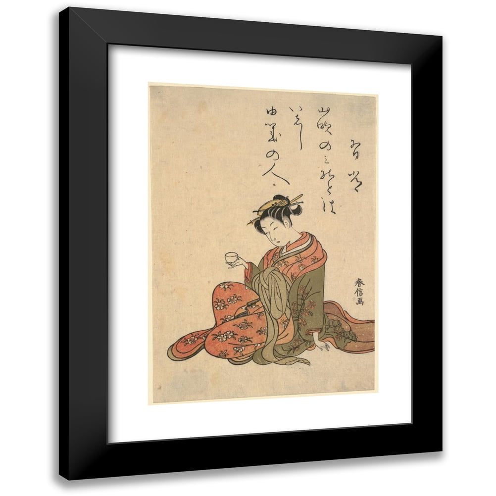 Suzuki Harunobu 11x14 Black Modern Framed Museum Art Print Titled ...