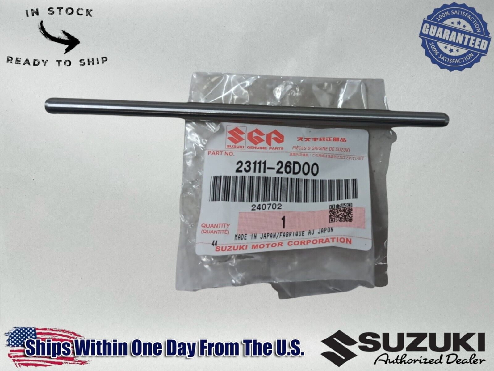 Suzuki OEM Hayabusa 1300R Dl Gsx-R Sv 1000Left Clutch Push Rod 23111 ...