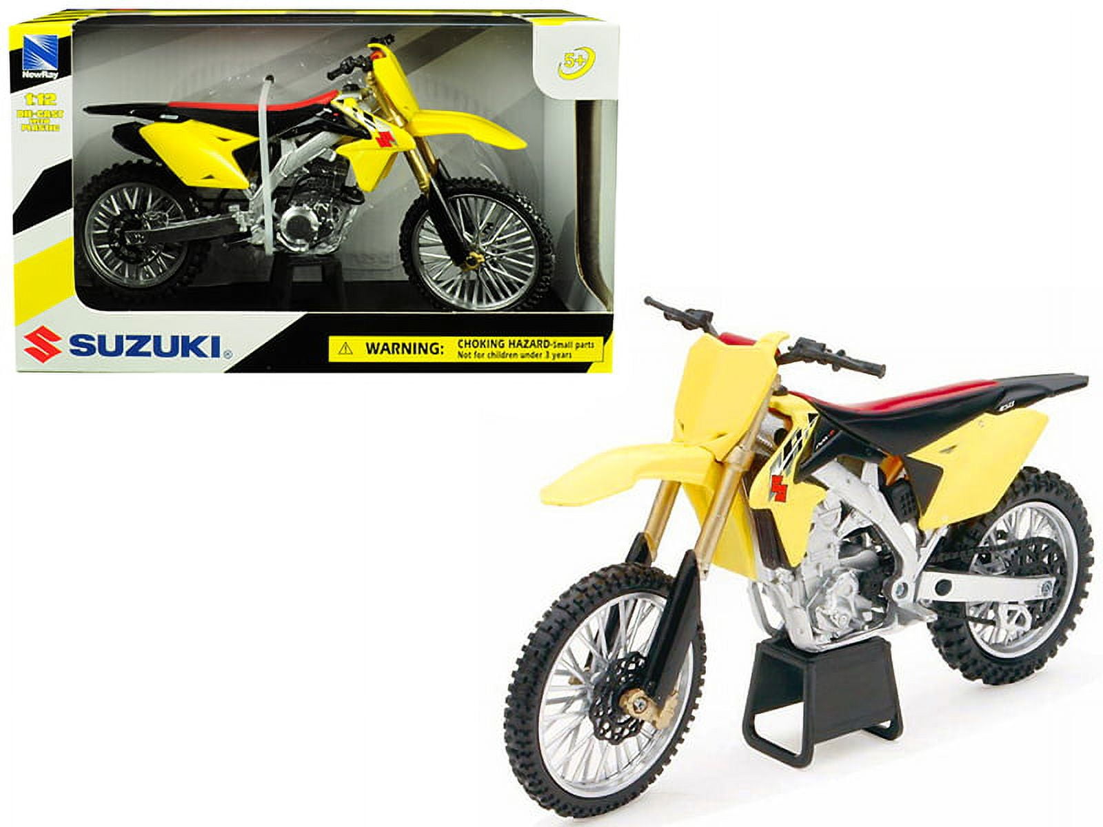 Suzuki RM-Z450 Yellow 1/12 Motorcycle Model by New Ray - Walmart.com