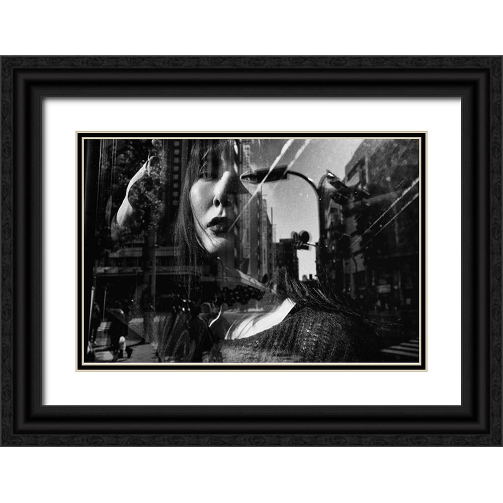 Suzuki, Tatsuo 24x17 Black Ornate Wood Framed with Double Matting ...