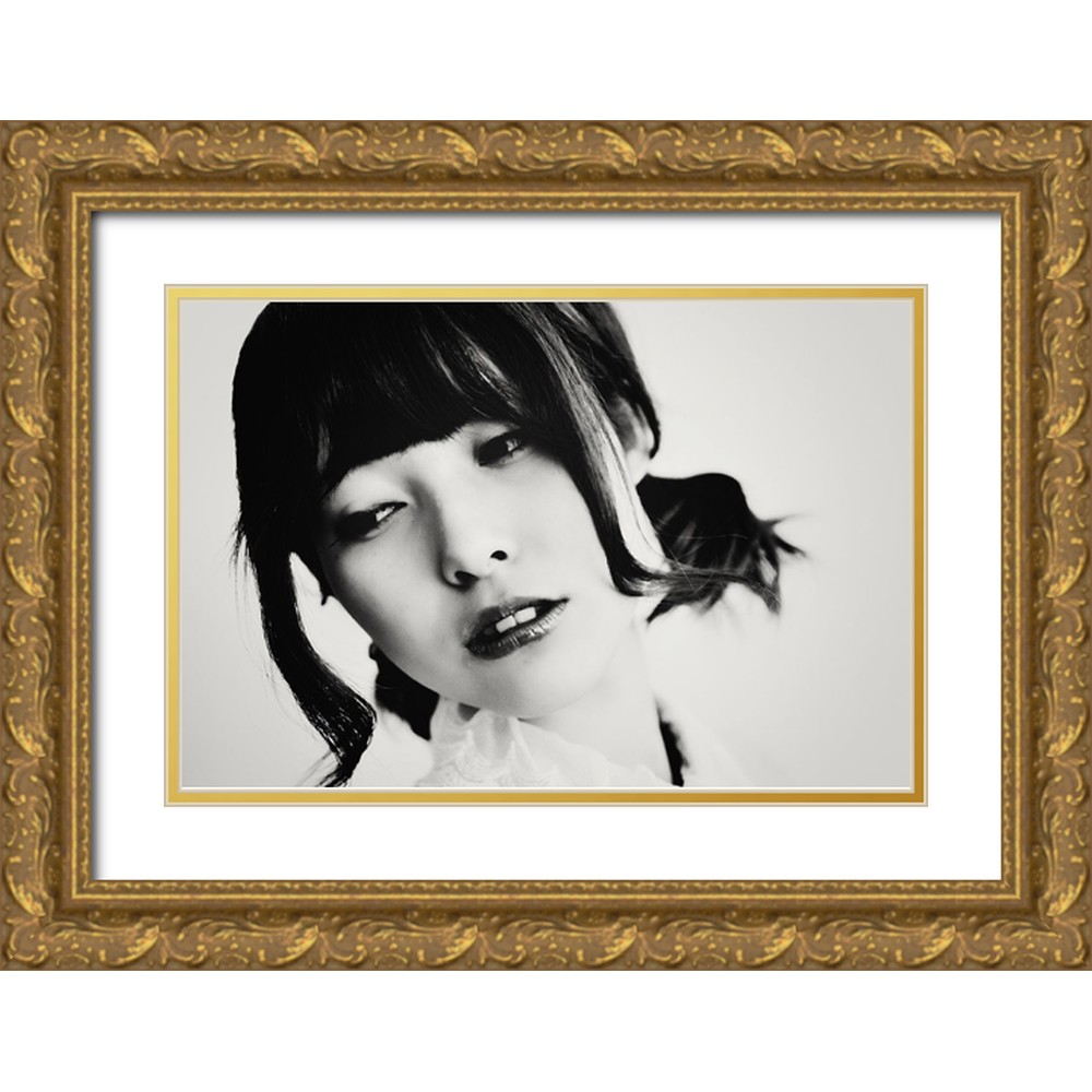 Suzuki, Tatsuo 24x17 Gold Ornate Wood Framed with Double Matting Museum ...