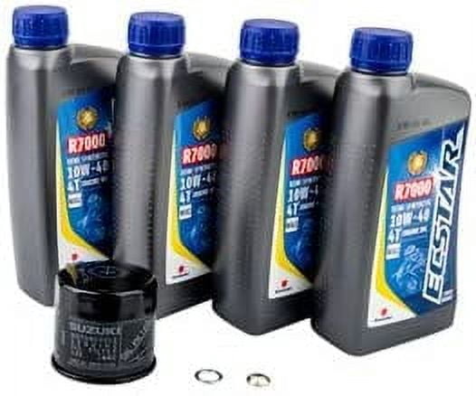 SuzukiR7000 10W-40 Semi-Synthetic Oil Change Kit for Suzuki Hayabusa ...