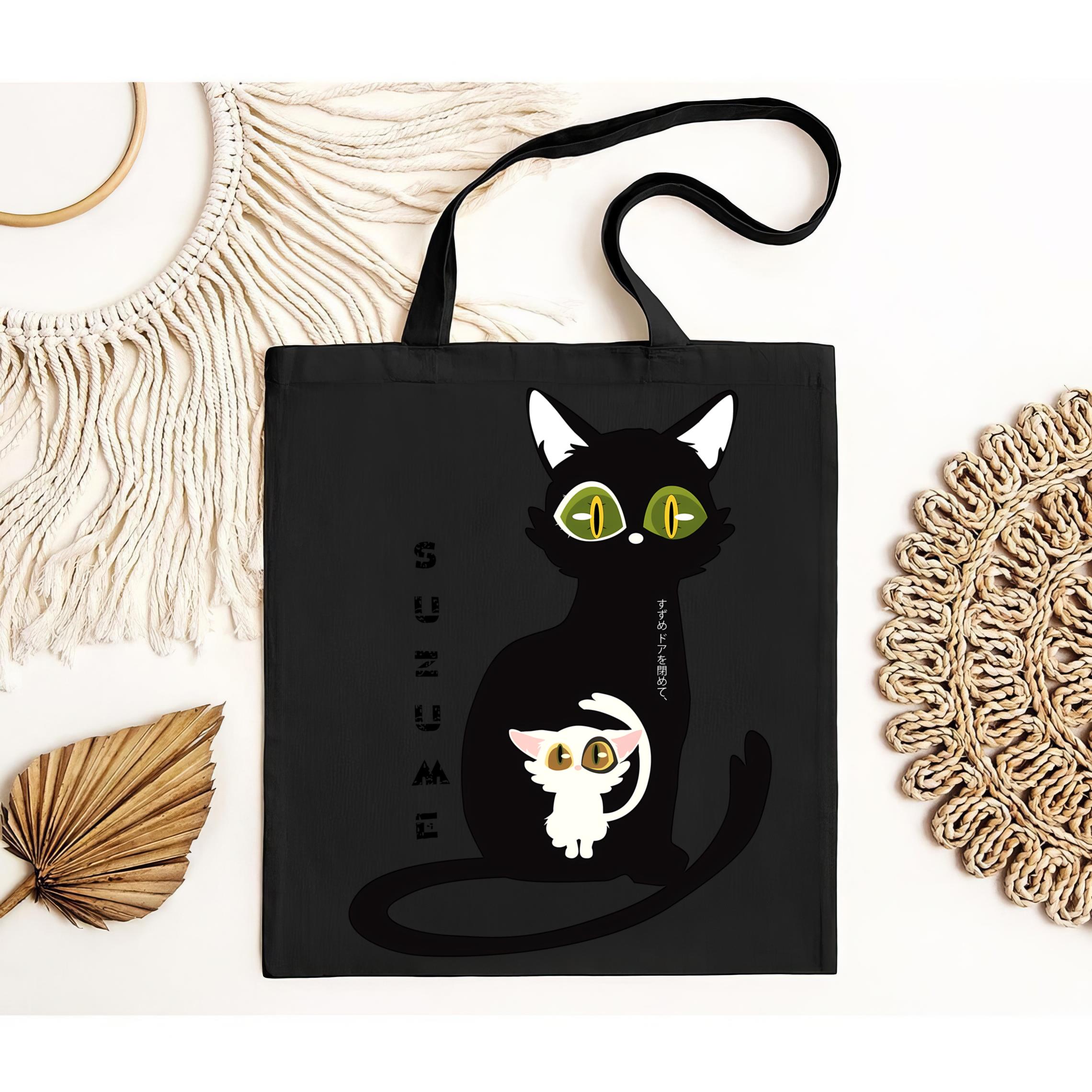 Suzume T Bag, Daijin Cute Cat Bag, Suzume, Daijin Cat, Anime Suzume No ...