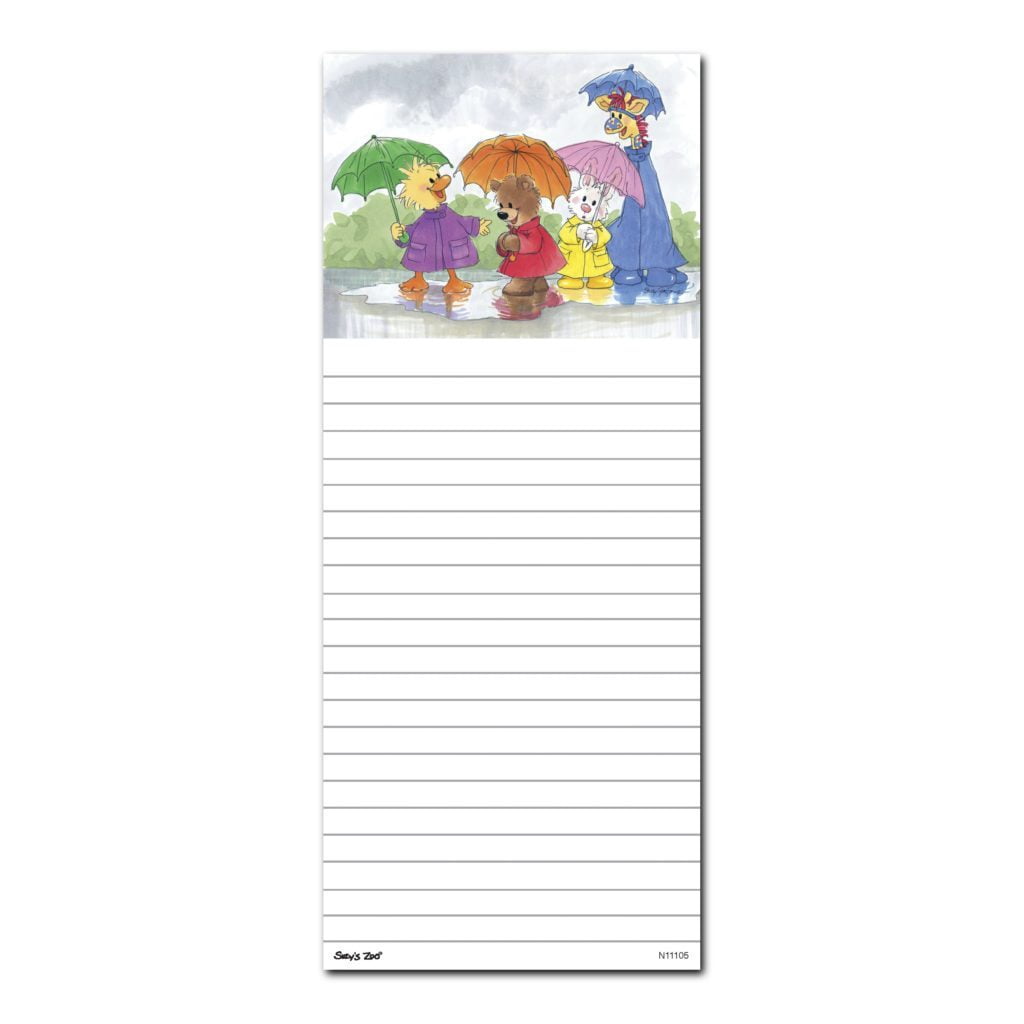 Suzy's Zoo Memo Note Pad, "Rainy Day Friends" 11105 - Walmart.com