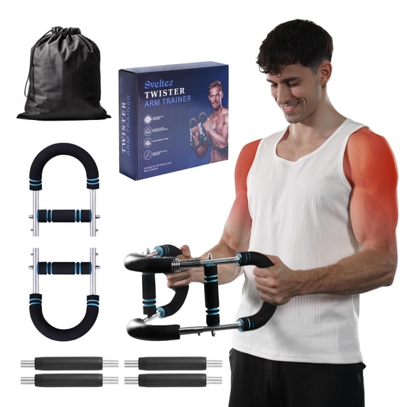 Sveltez Twister Arm Trainer for Men & Women – Upper Body Strength Bar ...