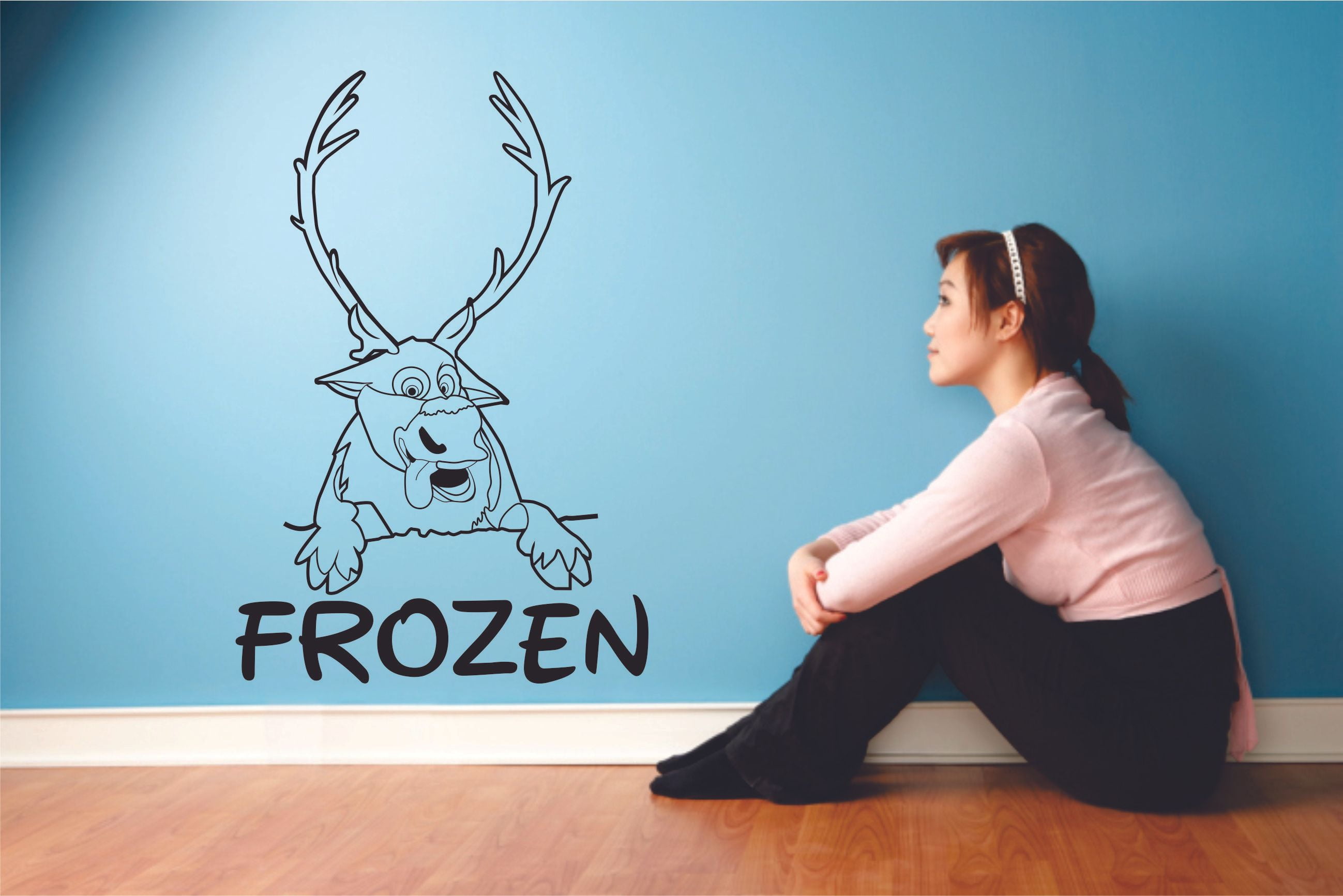 Sven Frozen Reindeer Deer Animal Let It Go Kids Cartoon Wall Sticker ...
