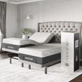 Sven & Son Platinum bed frame, Adjustable, 14-inch Hybrid Mattress ...