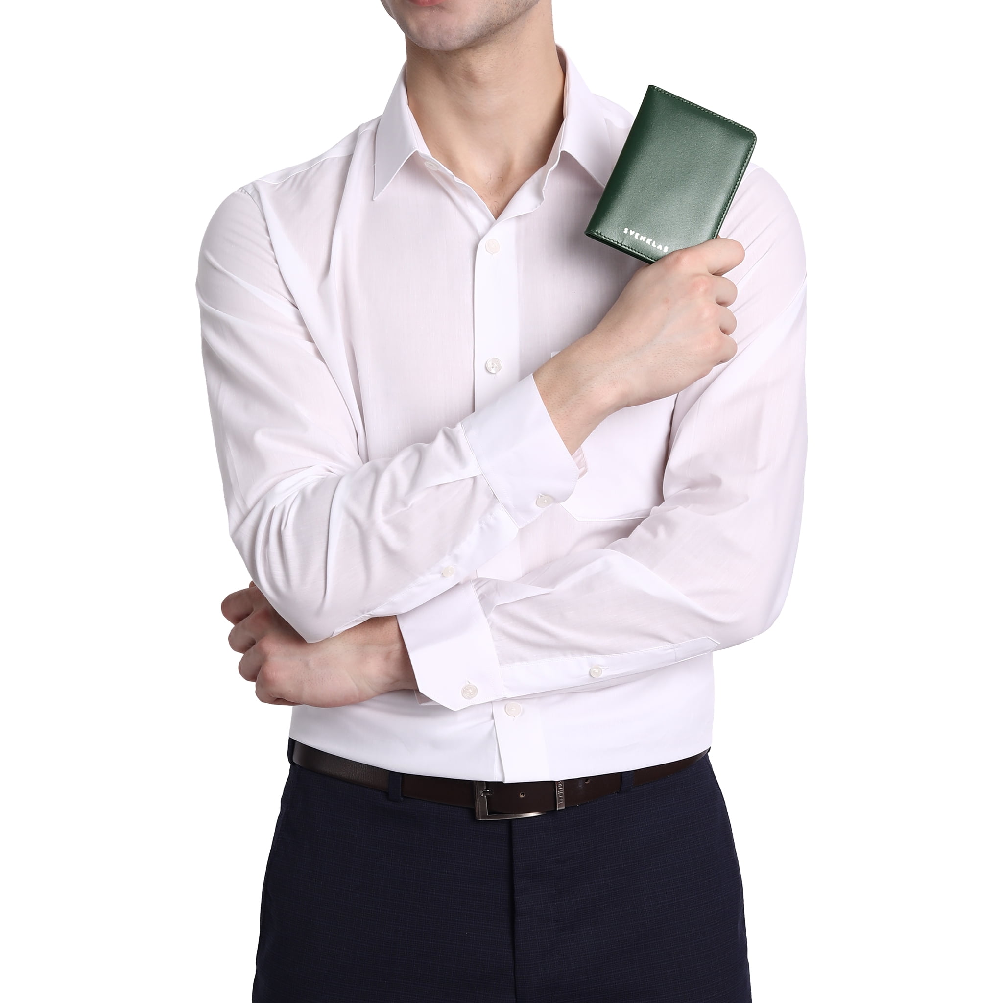 Svenklas Erno Forest Green Color Slim Wallet | Sleek Premium Minimalist ...