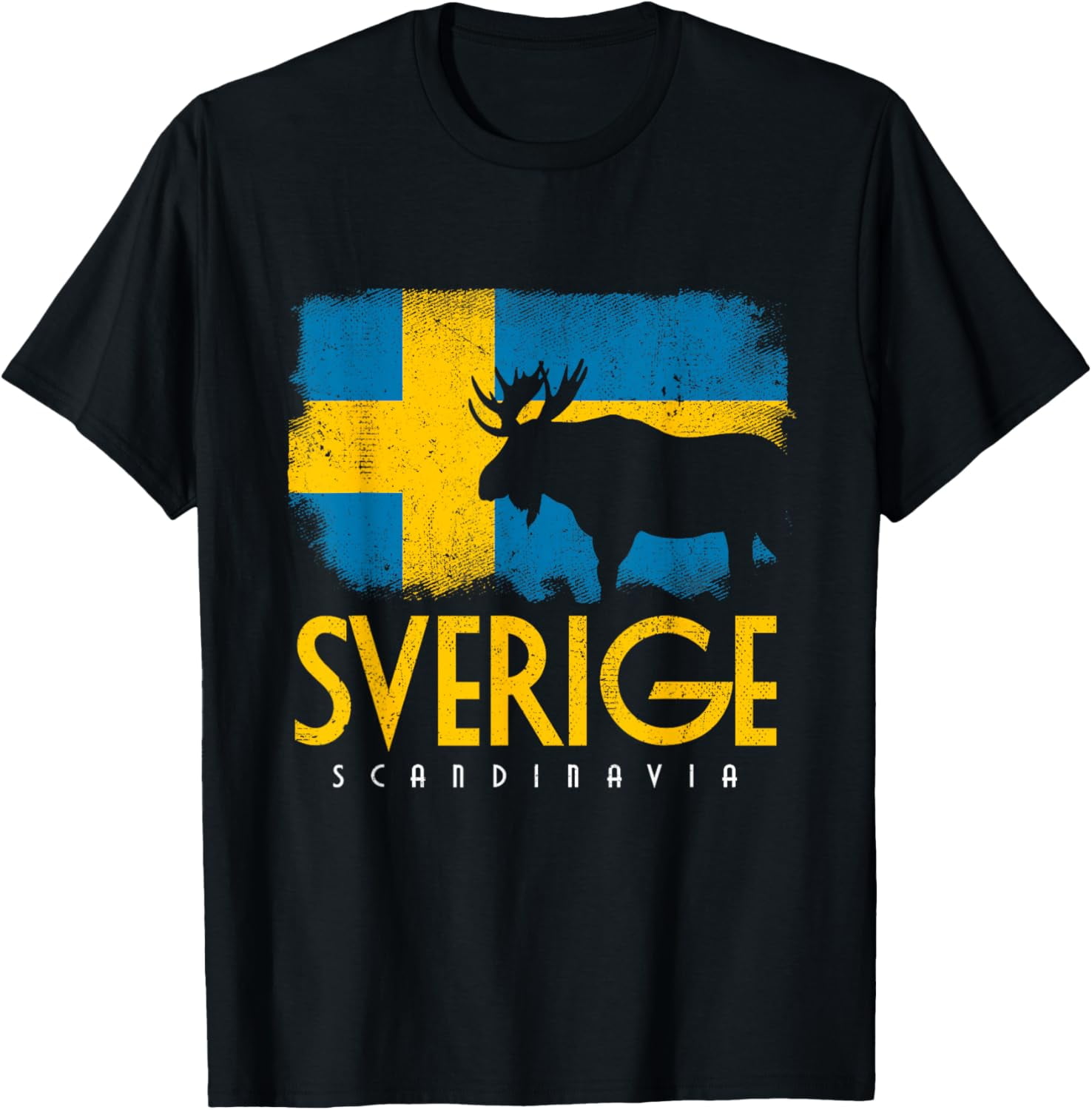 Sverige Scandinavia Midsommar Swedish Flag Sweden T-Shirt - Walmart.com
