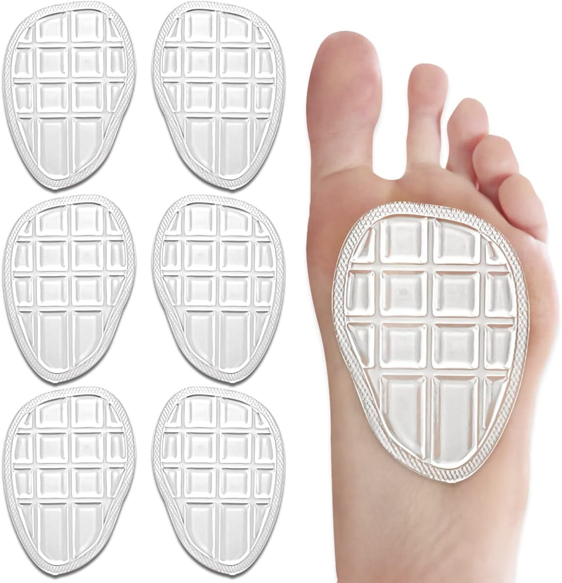 Svowin Ball of Foot Cushions, Metatarsal Pads, Forefoot Pads, Anti Slip ...