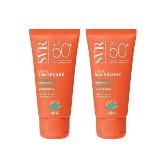 SVR Sun Secure Creme SPF50+, Broad-Spectrum UVA UVB Protection, 50ml, 2 ...